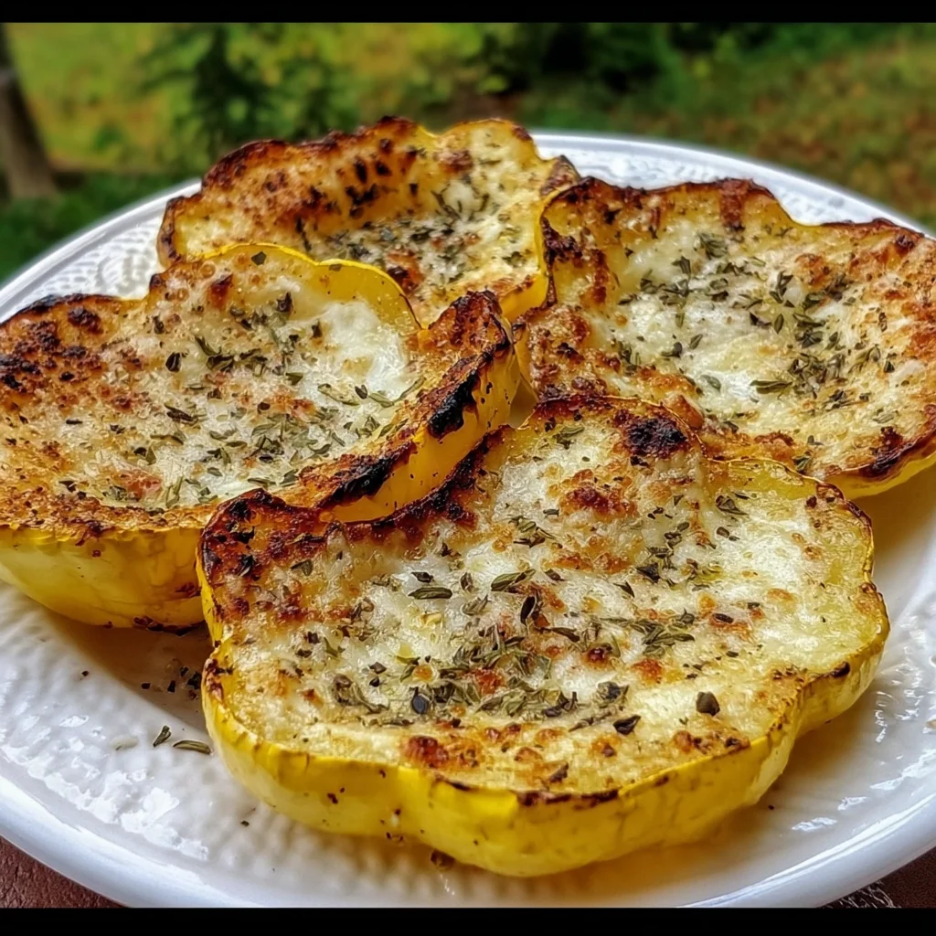 Easy & Addictive Baked Parmesan Squash Recipe