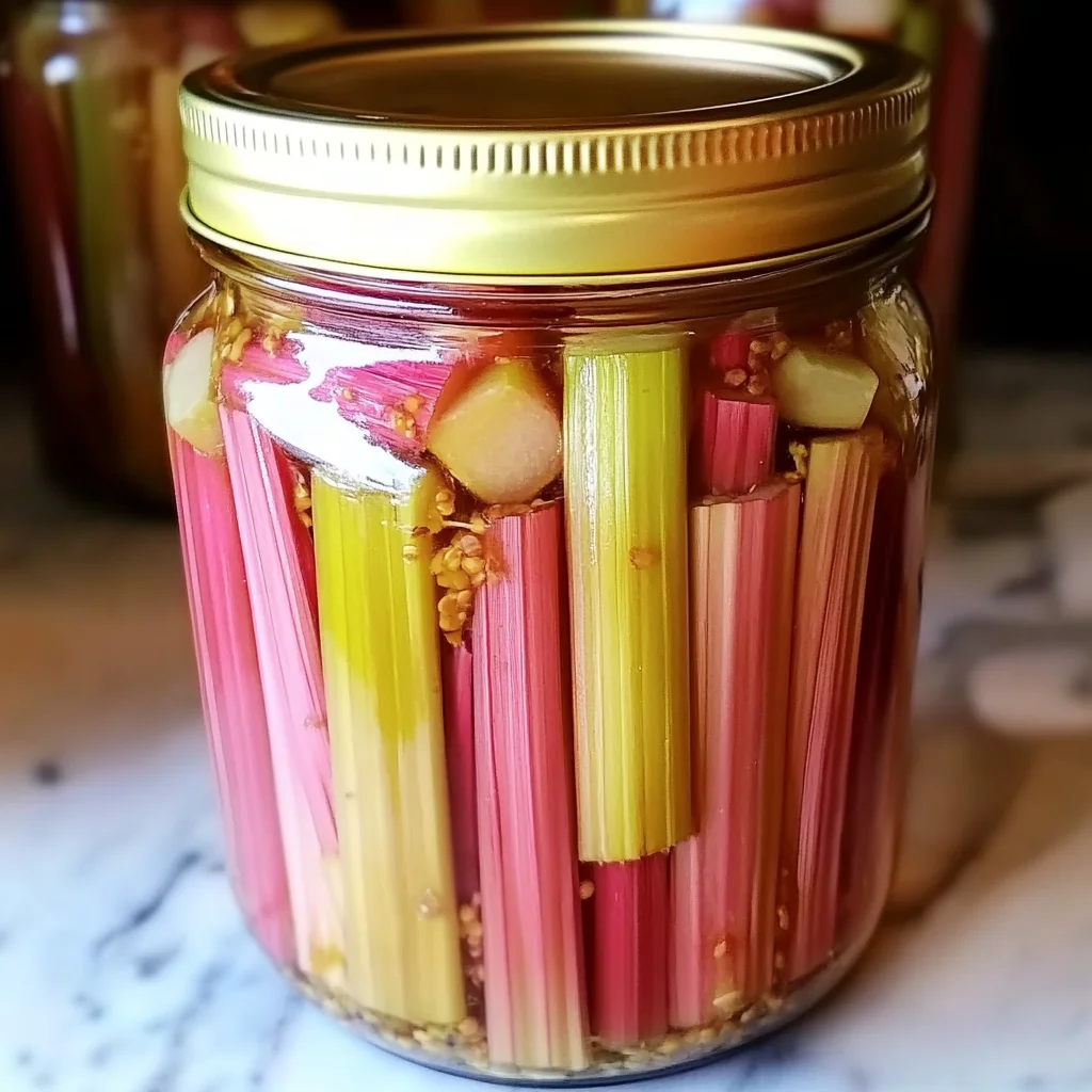 Sweet Heat Surprise! Easiest Spicy Pickled Rhubarb Recipe