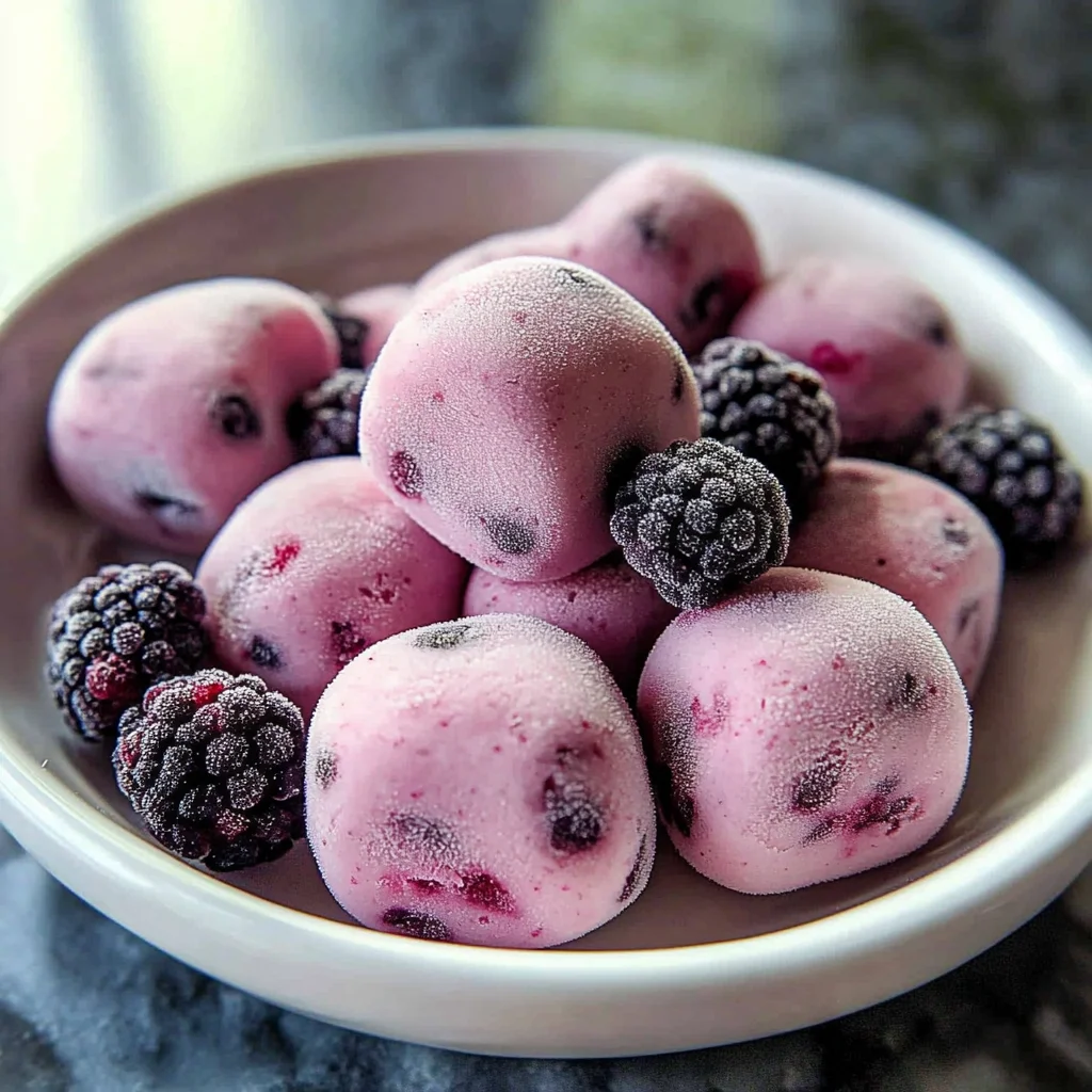 Easy & Healthy Frozen Yogurt Berry Bites Recipe