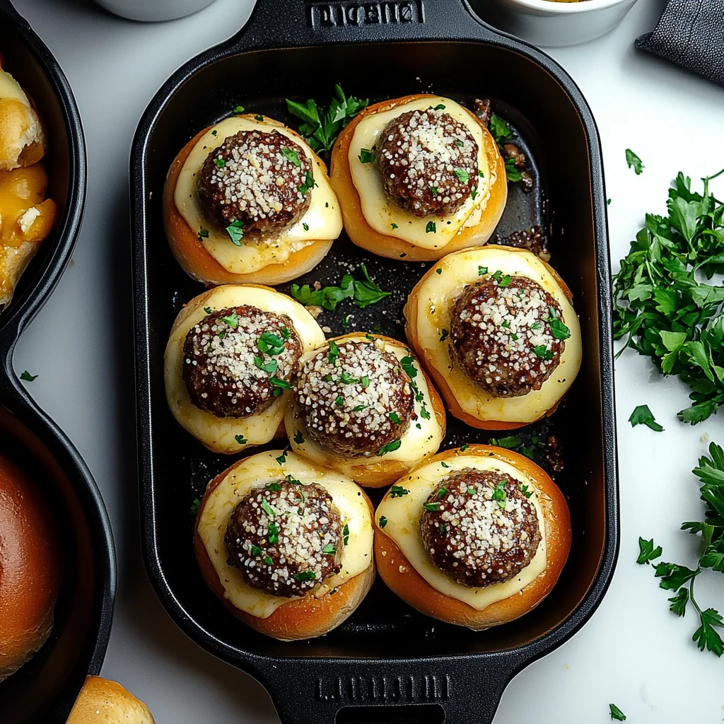 Easy Cheesy Garlic Parmesan Cheeseburger Bombs