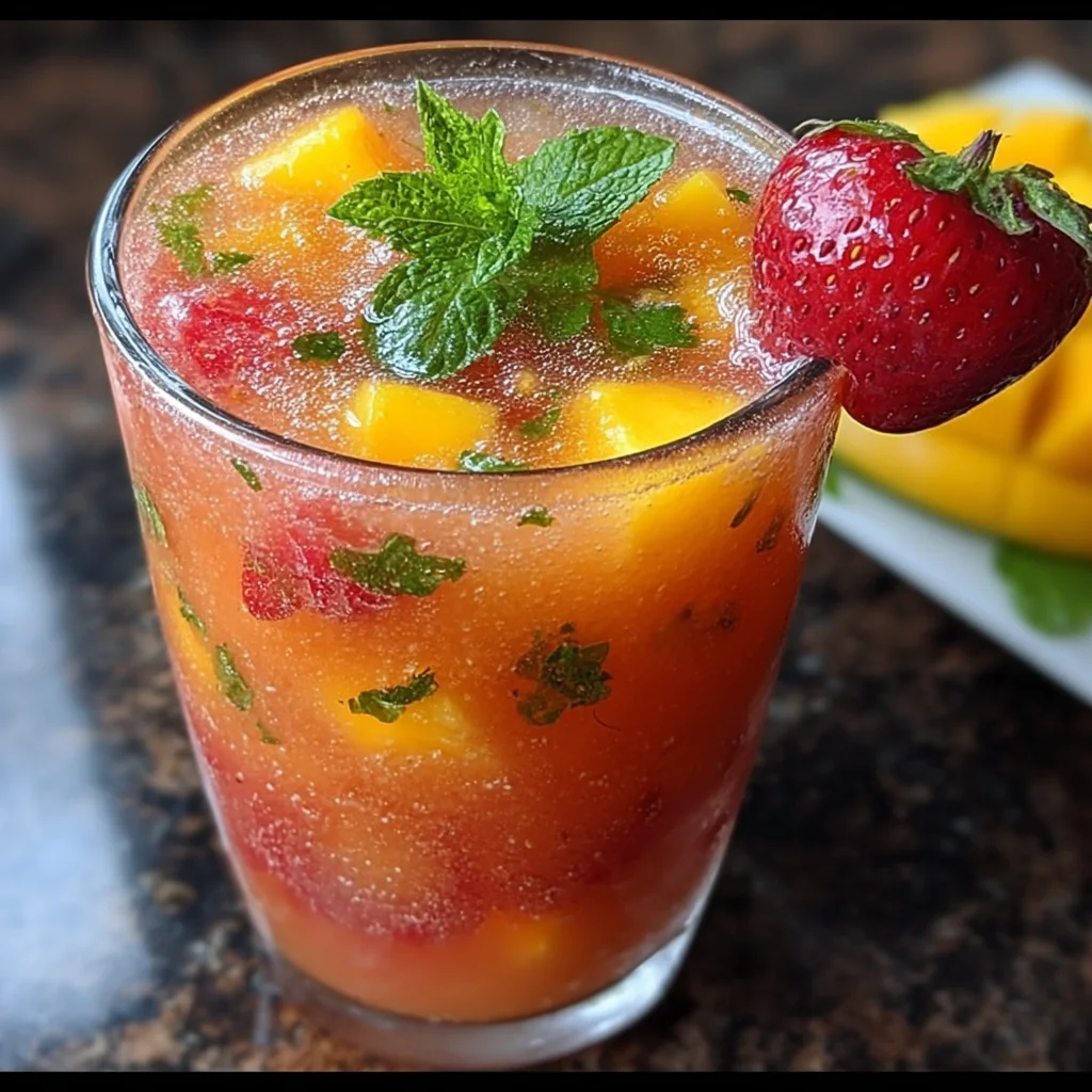 Sweet Strawberry Mango Hennessy Cocktail Recipe
