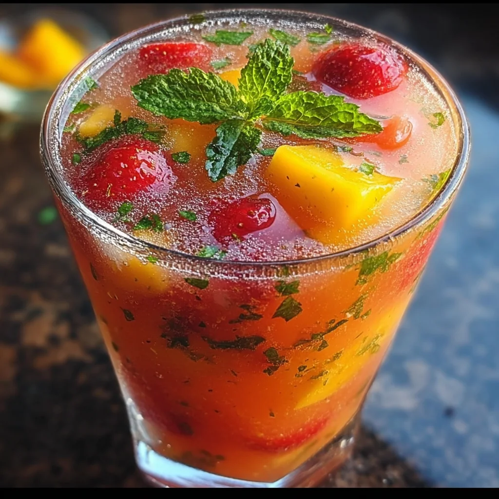 Sweet Strawberry Mango Hennessy Cocktail Recipe