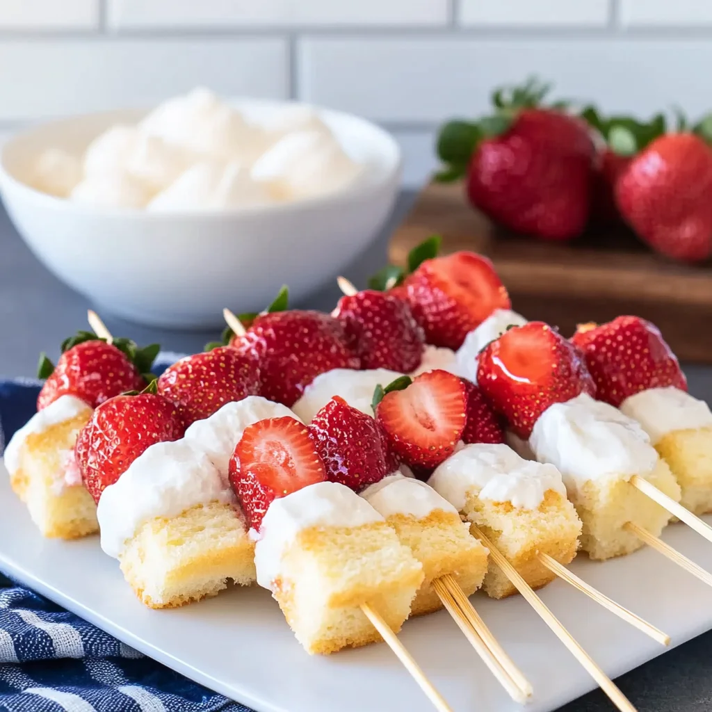 Easy Strawberry Shortcake Kabobs Recipe - Fun Twist!