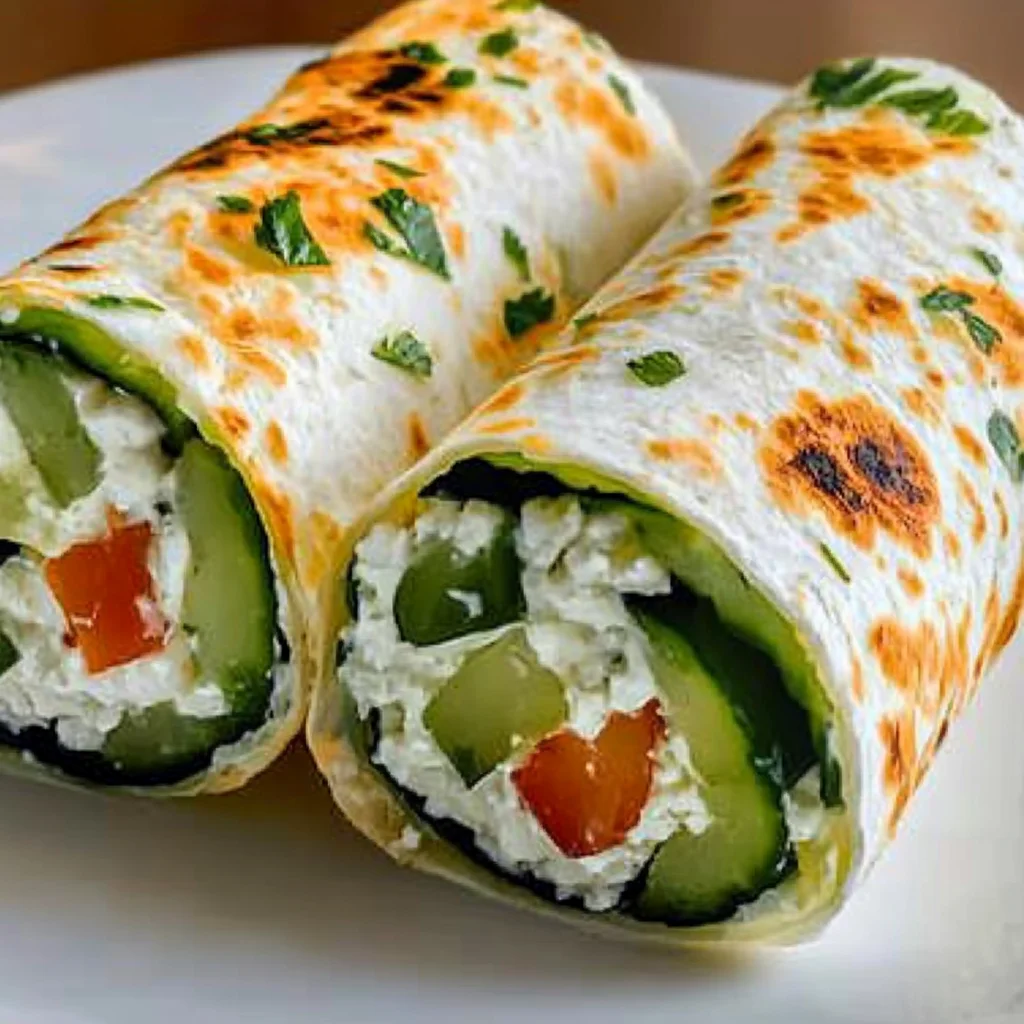 Quick & Easy Cucumber Cottage Cheese Wraps Recipe