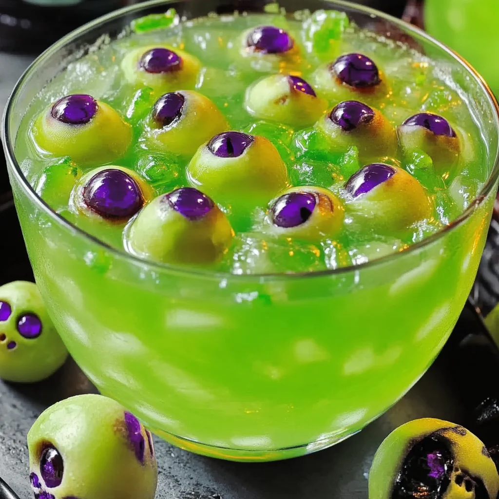 Easy & Spooky Halloween Zombie Swamp Punch Recipe