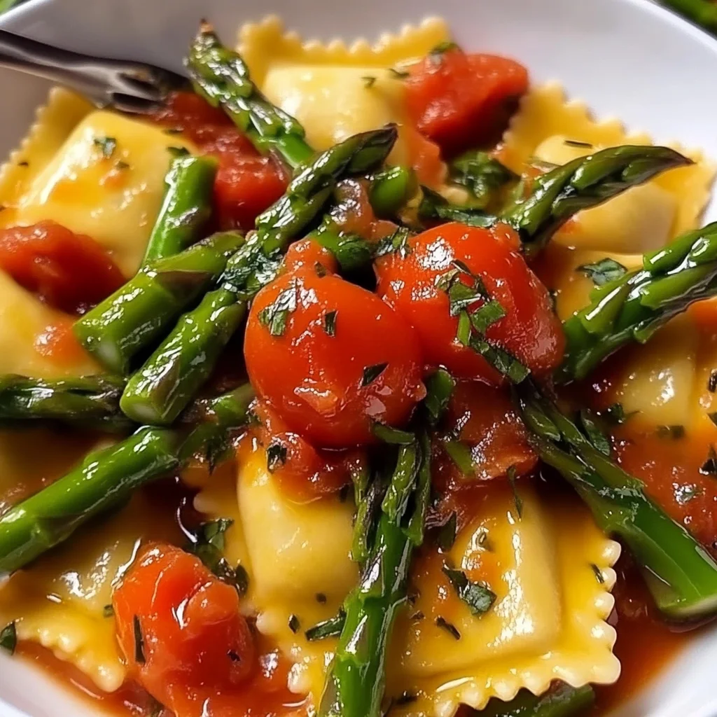 20-Minute Ravioli with Tomatoes and Asparagus | Quick & Easy Recipe