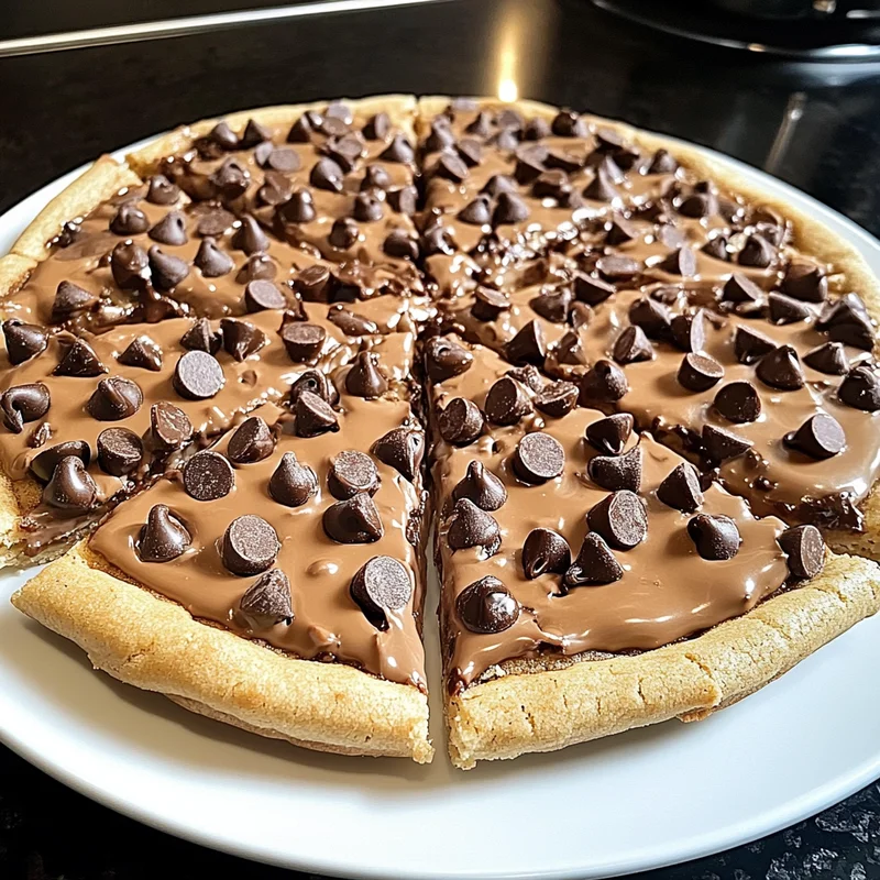 Ultimate Chocolate Chip Cookie Pizza Recipe